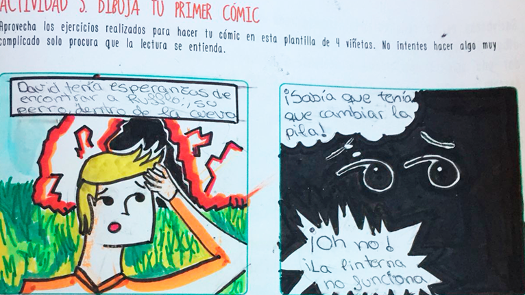 Cuaderno de actividades gratuito: Mi primer cómic | Sallybooks